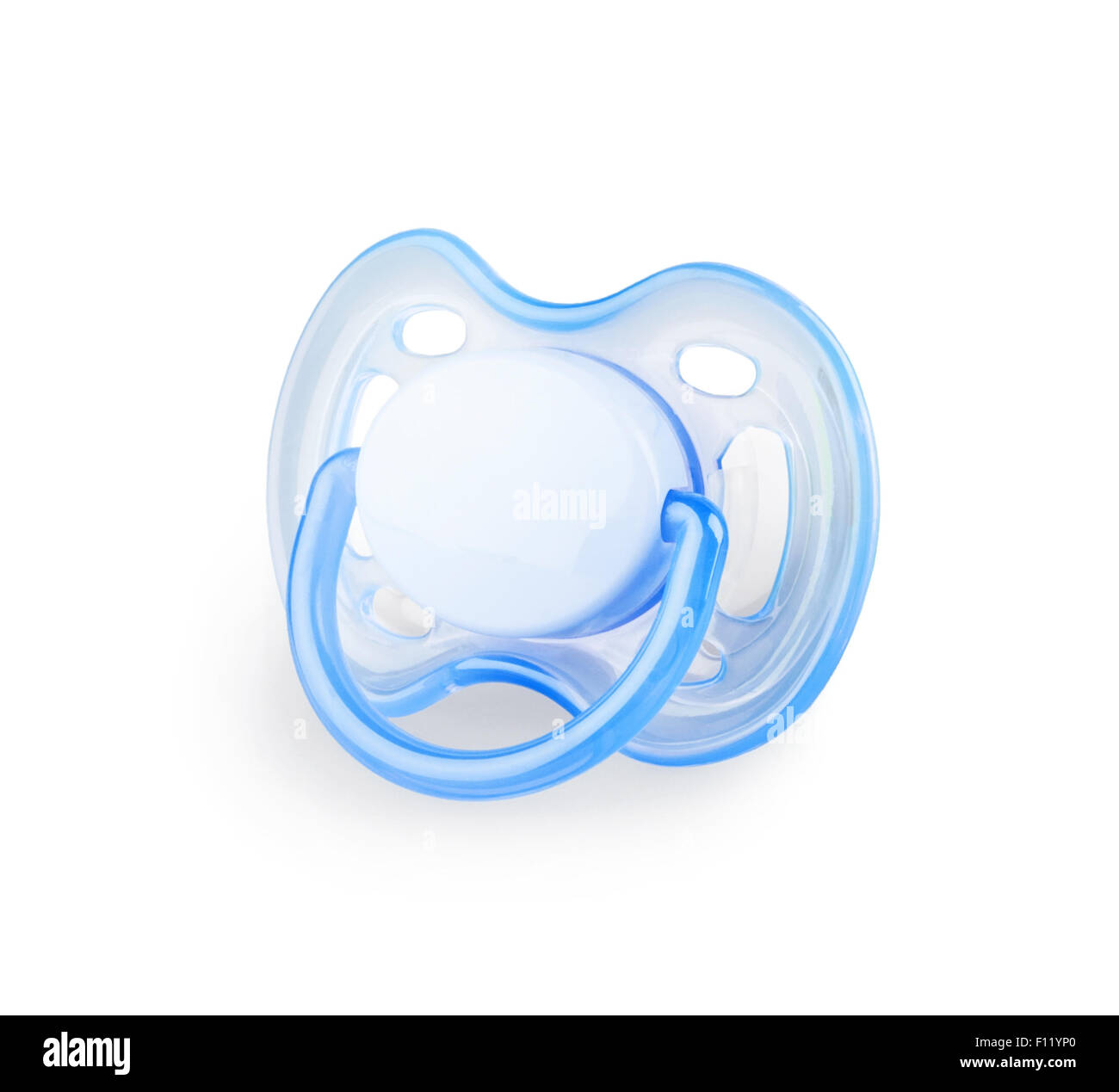 Baby dummy on white background Stock Photo - Alamy