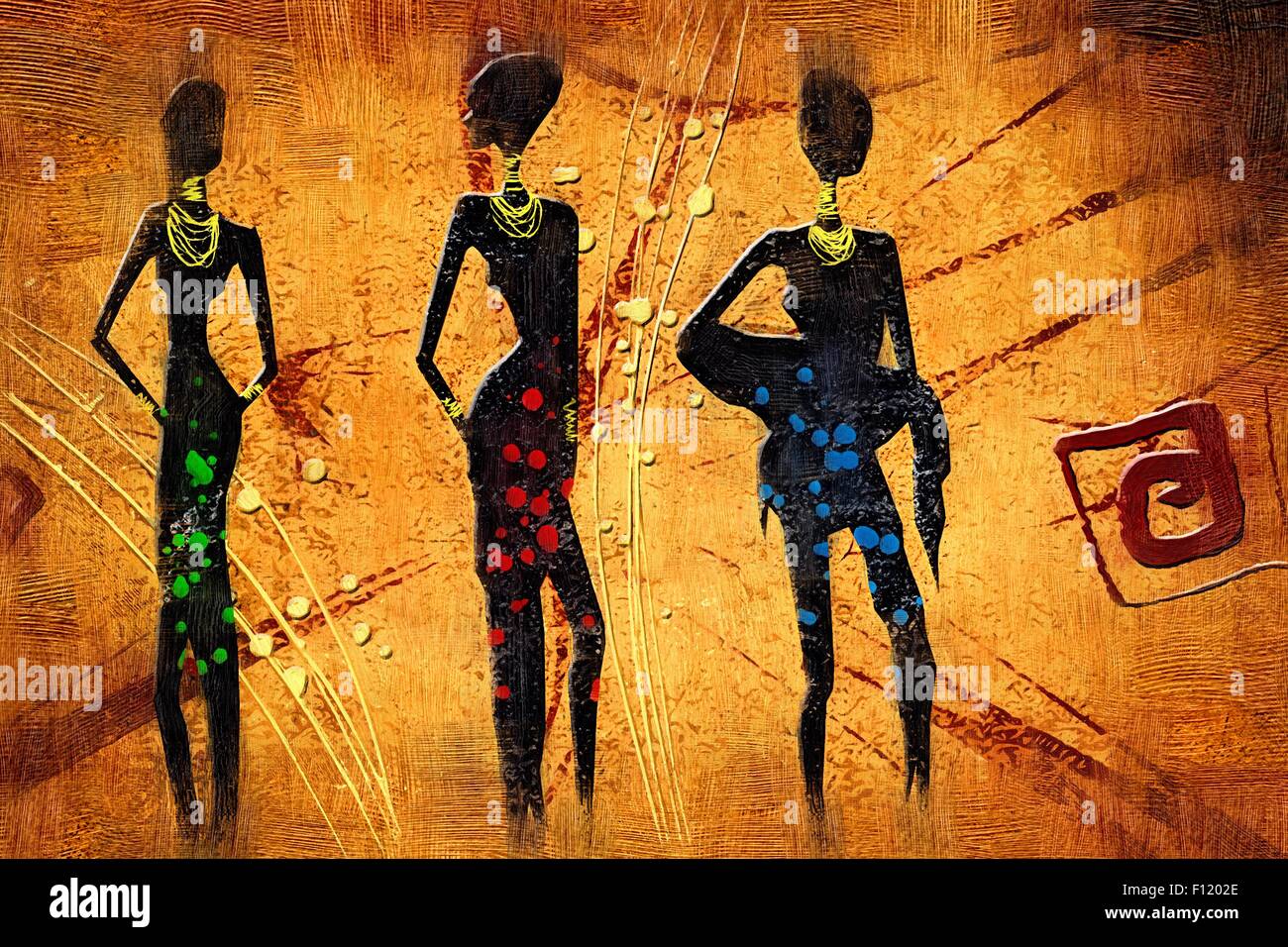 African ethnic retro vintage Stock Photo - Alamy