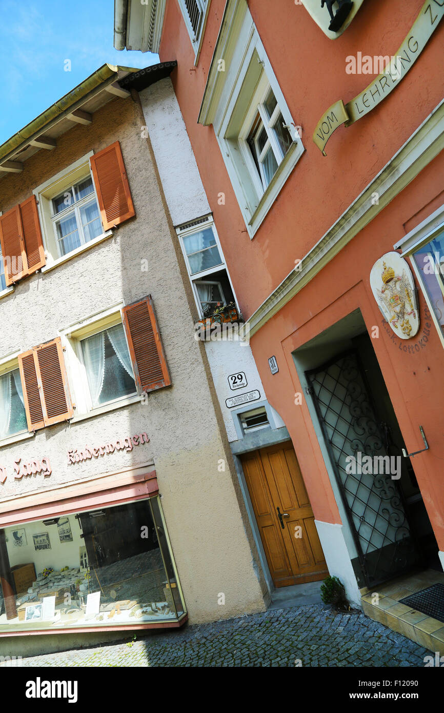 the narrowest house in Europe, Bregenz, Austria Stock Photo - Alamy
