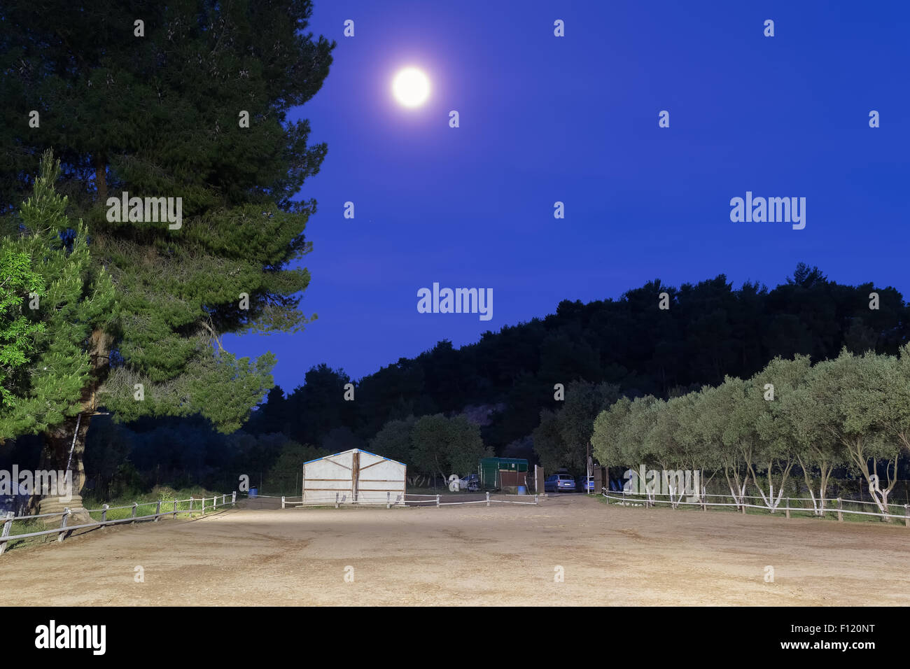 Riding horse full moon hi-res stock photography and images - Alamy