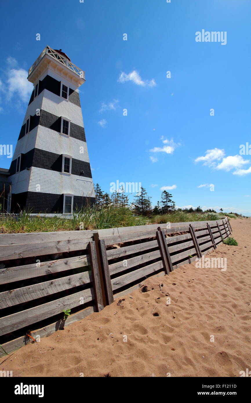 West point lighthouse beach view, Prince Edouard Island Stock Photo - Alamy