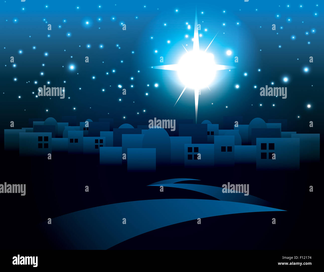 Road to bethlehem illustration hi-res stock photography and images - Alamy