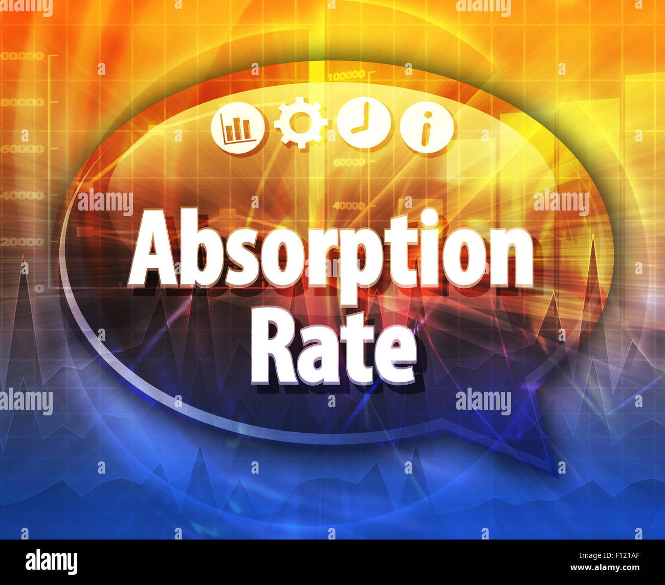 Speech bubble dialog illustration of business term saying Absorption ...