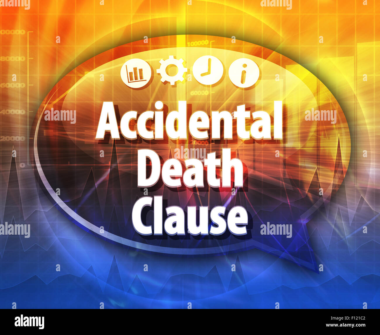 Speech bubble dialog illustration of business term saying accidental ...