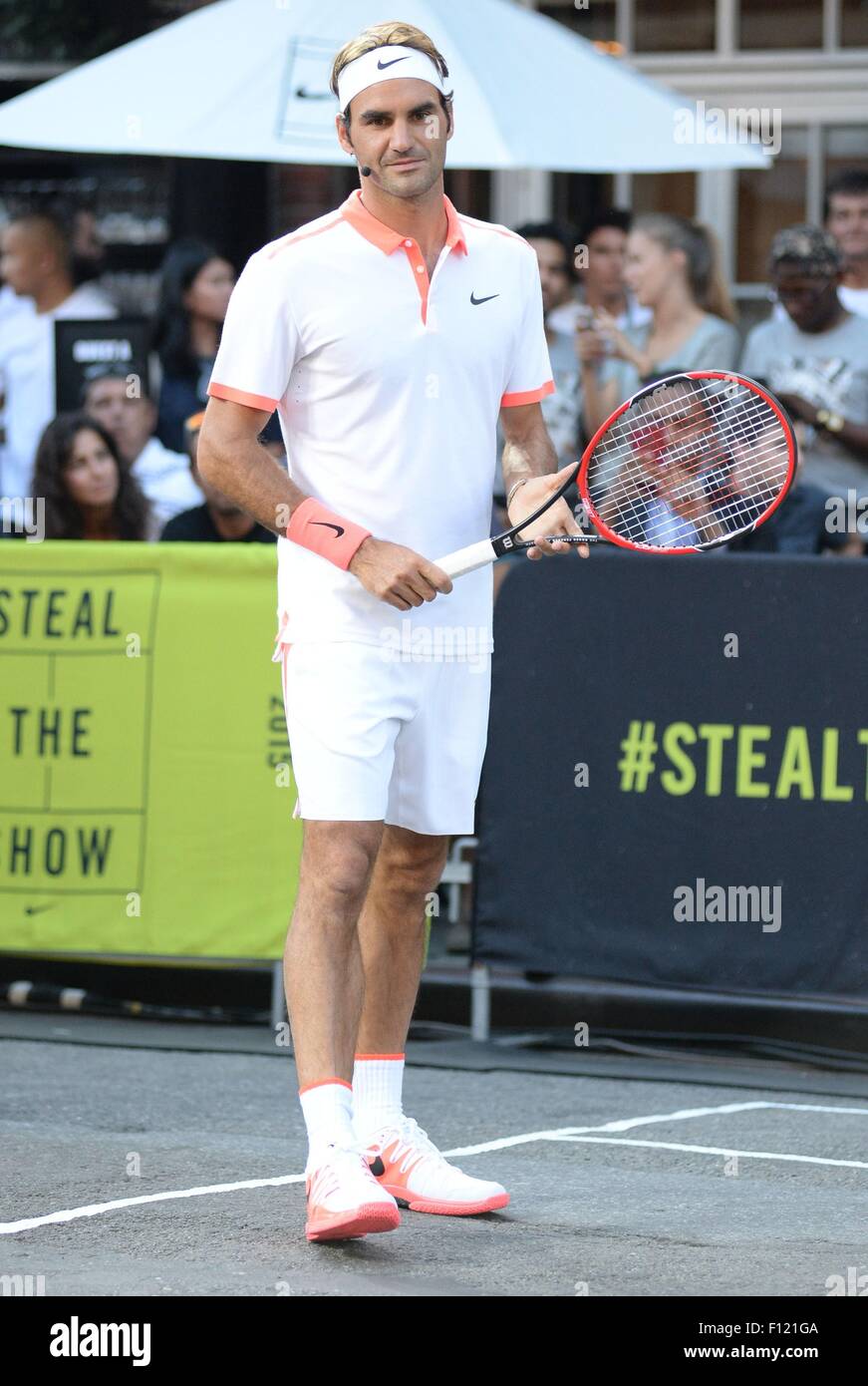 New York, NY, USA. 24th Aug, 2015. Roger Federer in attendance for 20th ...
