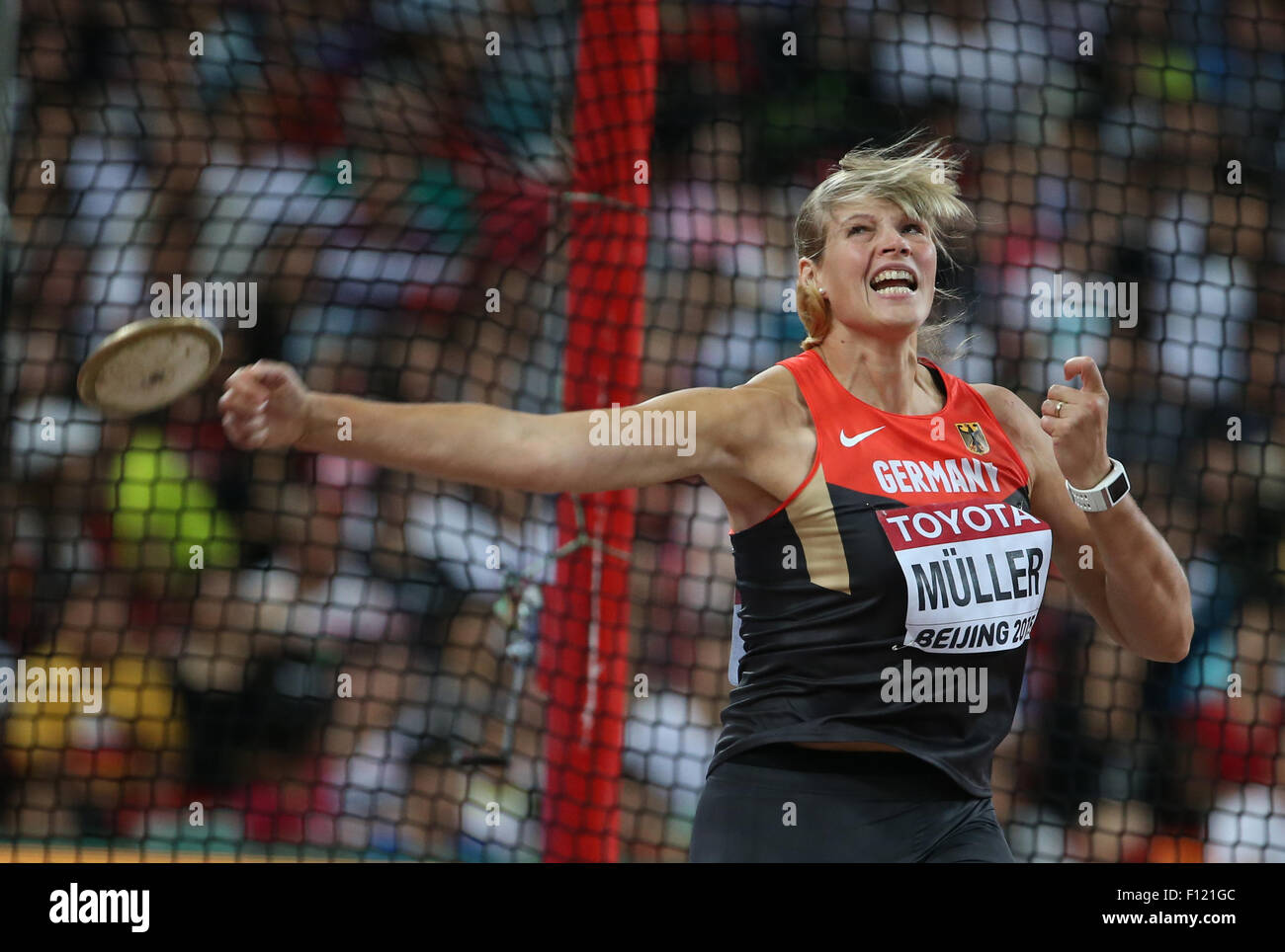 Beijing, China. 25th Aug, 2015. Nadine Mueller of Germany competes ...