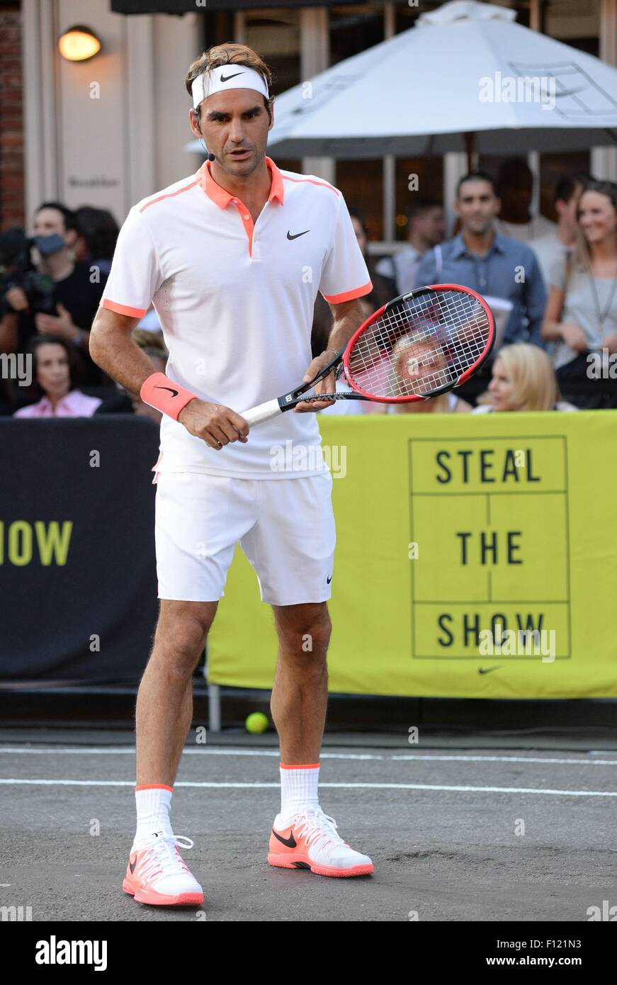 New York, NY, USA. 24th Aug, 2015. Roger Federer in attendance for 20th ...