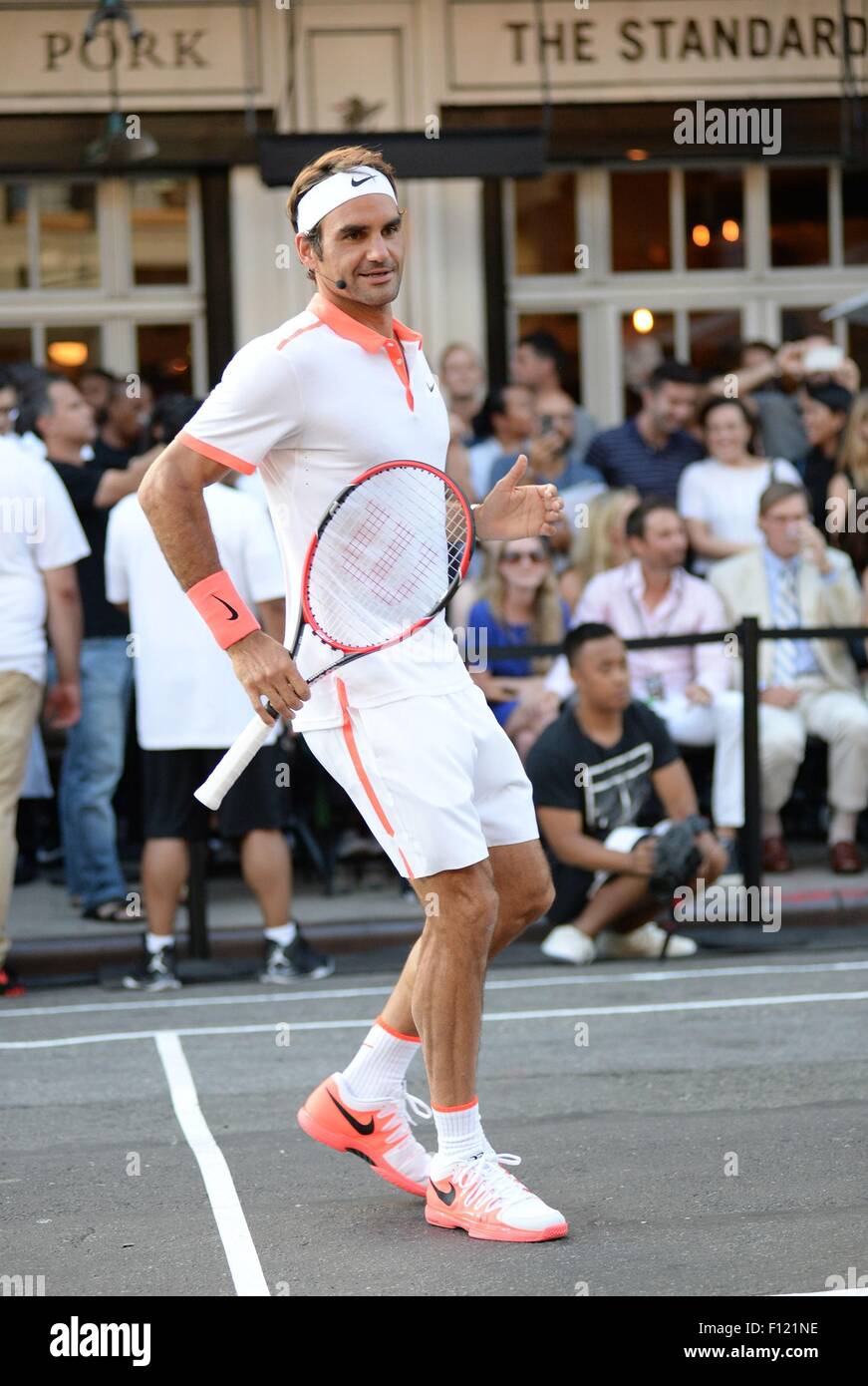 New York, NY, USA. 24th Aug, 2015. Roger Federer in attendance for 20th ...