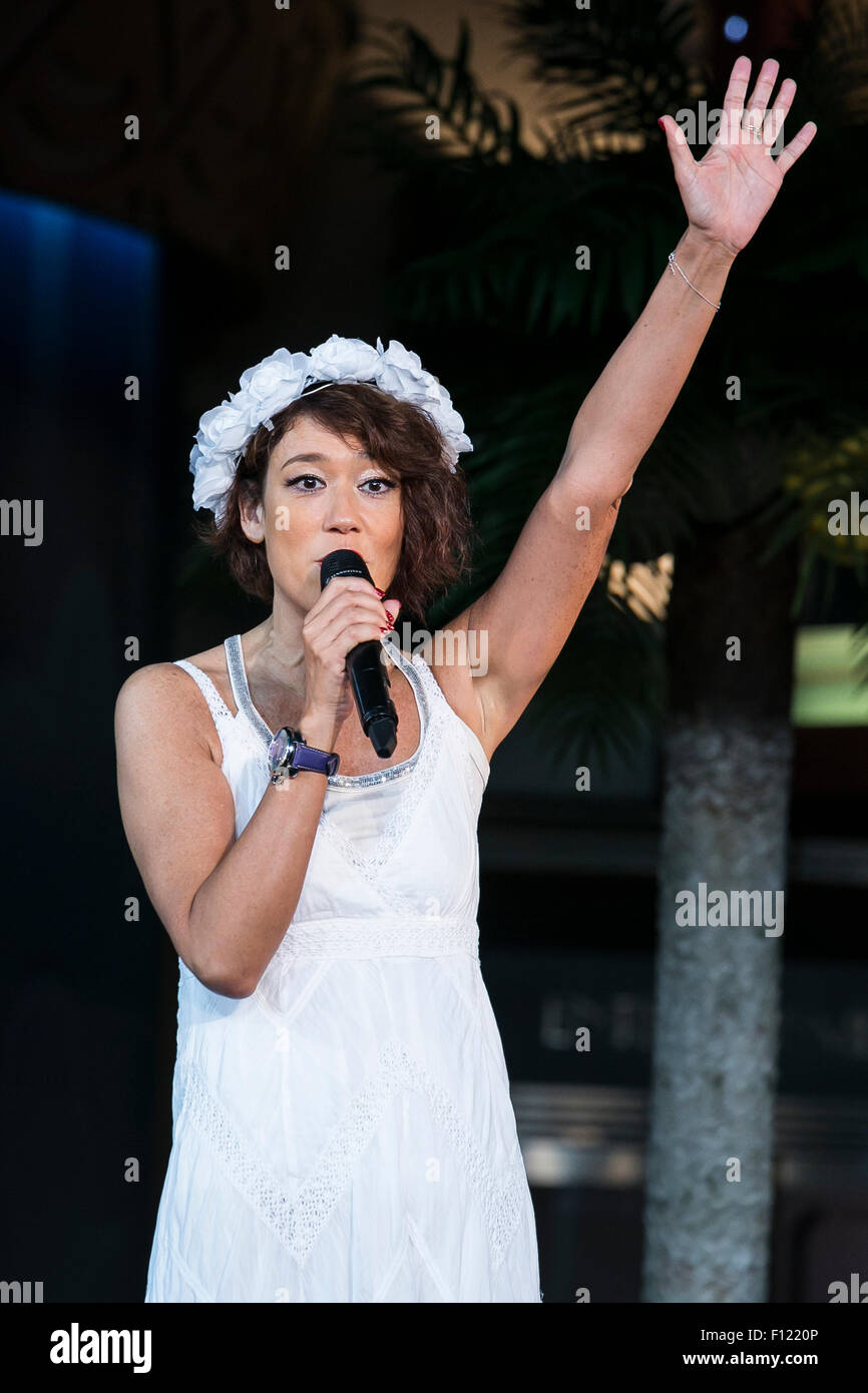 Tokyo, Japan. 25th Aug, 2015. TV personality and film critic Lilico ...