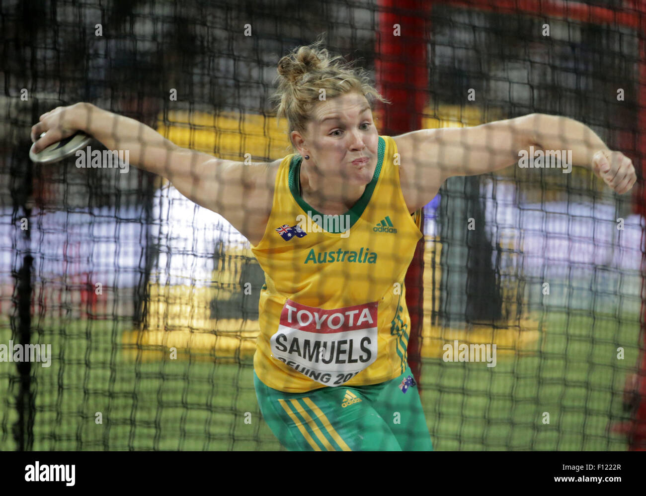 Beijing, China. 25th Aug, 2015. Dani Samuels of Australia in action ...