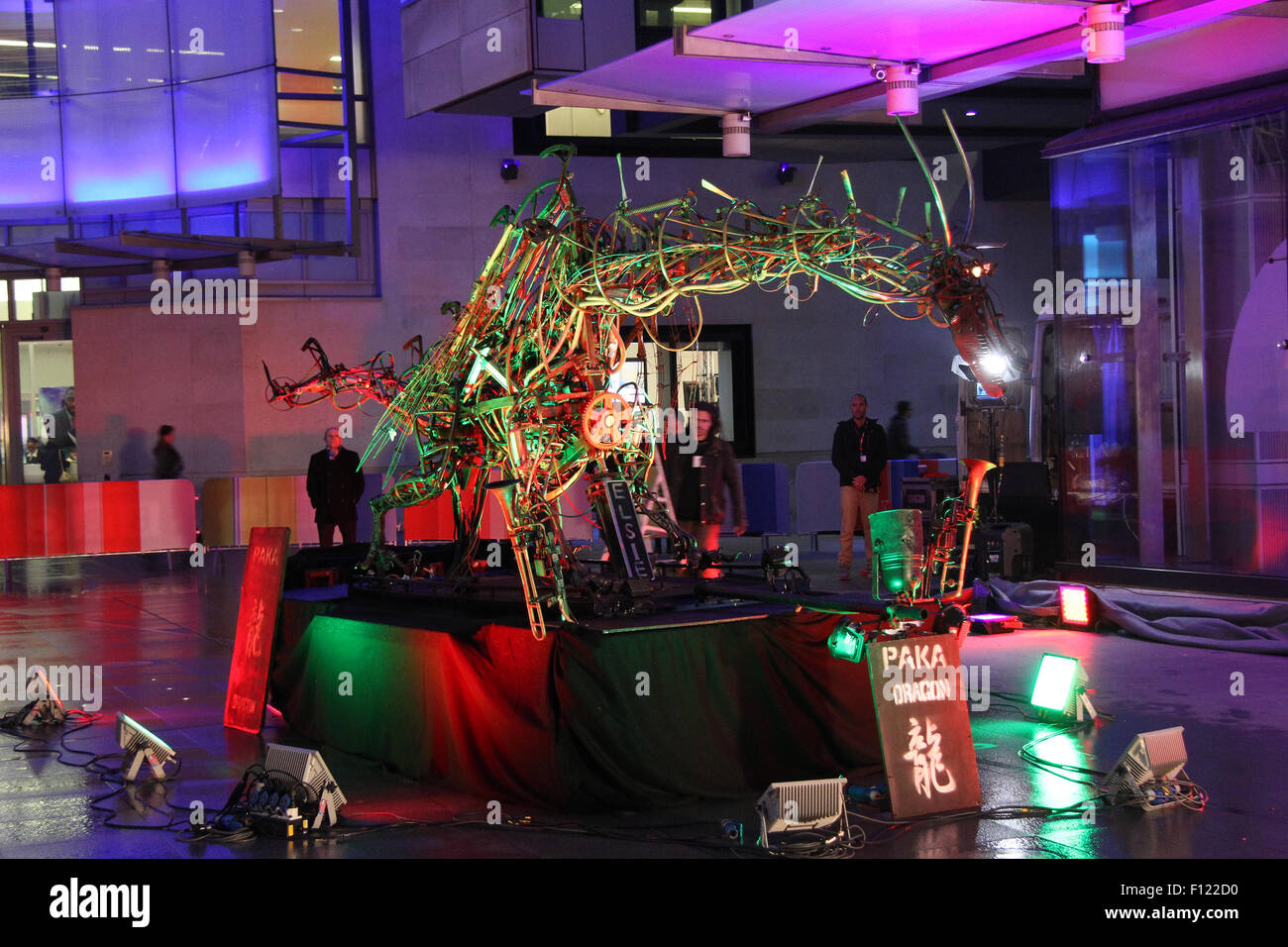 filming for the BBC One Show outside the BBC studios in London Stock ...