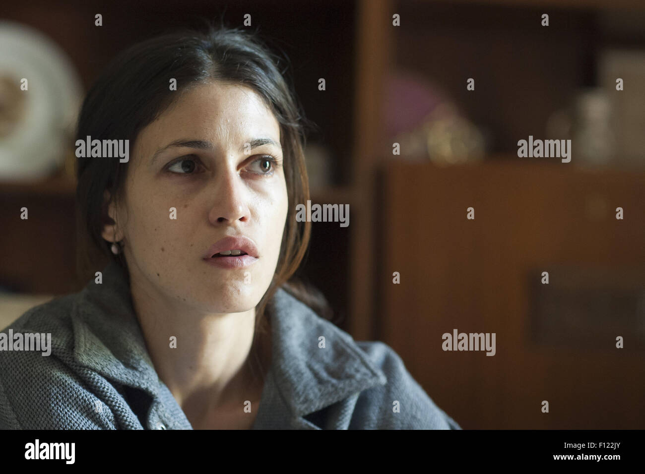 Nerea Barros takes part in a photoshoot during the filming the TV ...