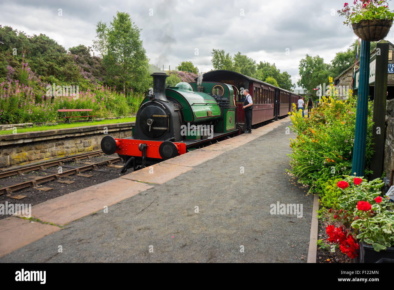 Steam train at Tanfield Railway, the oldest railway in the world Stock ...