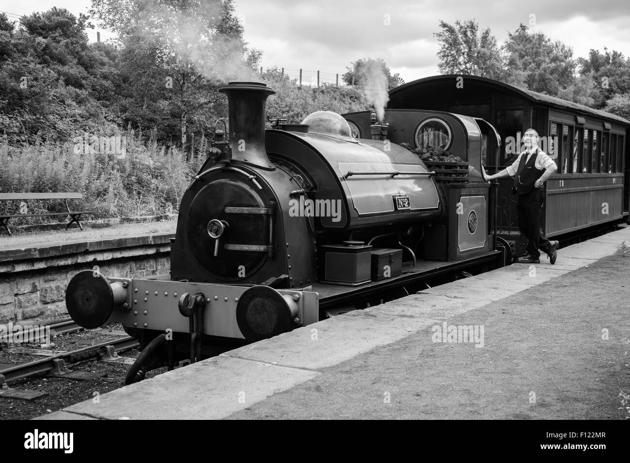 Steam train at Tanfield Railway, the oldest railway in the world Stock ...