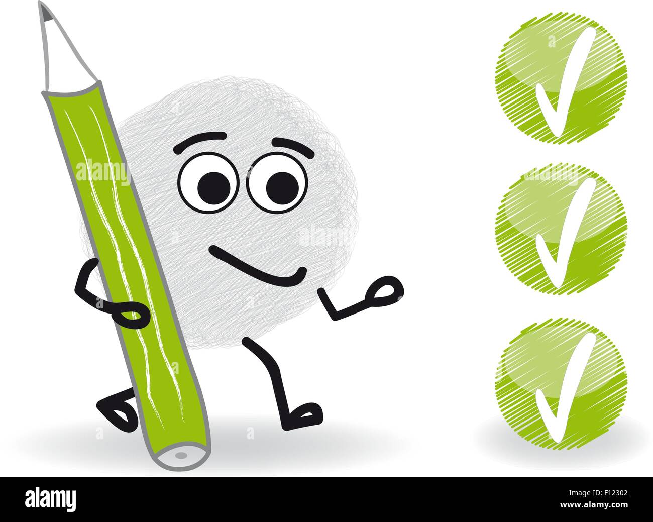 Stick figure checklist hi-res stock photography and images - Alamy