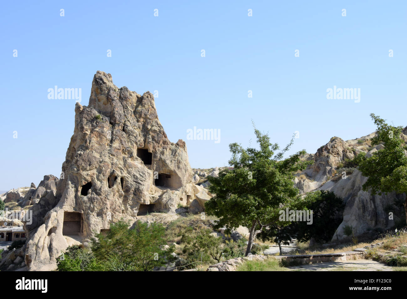 Fairy chimneys in Goreme National Park, Cappadocia, Turkey Stock Photo ...