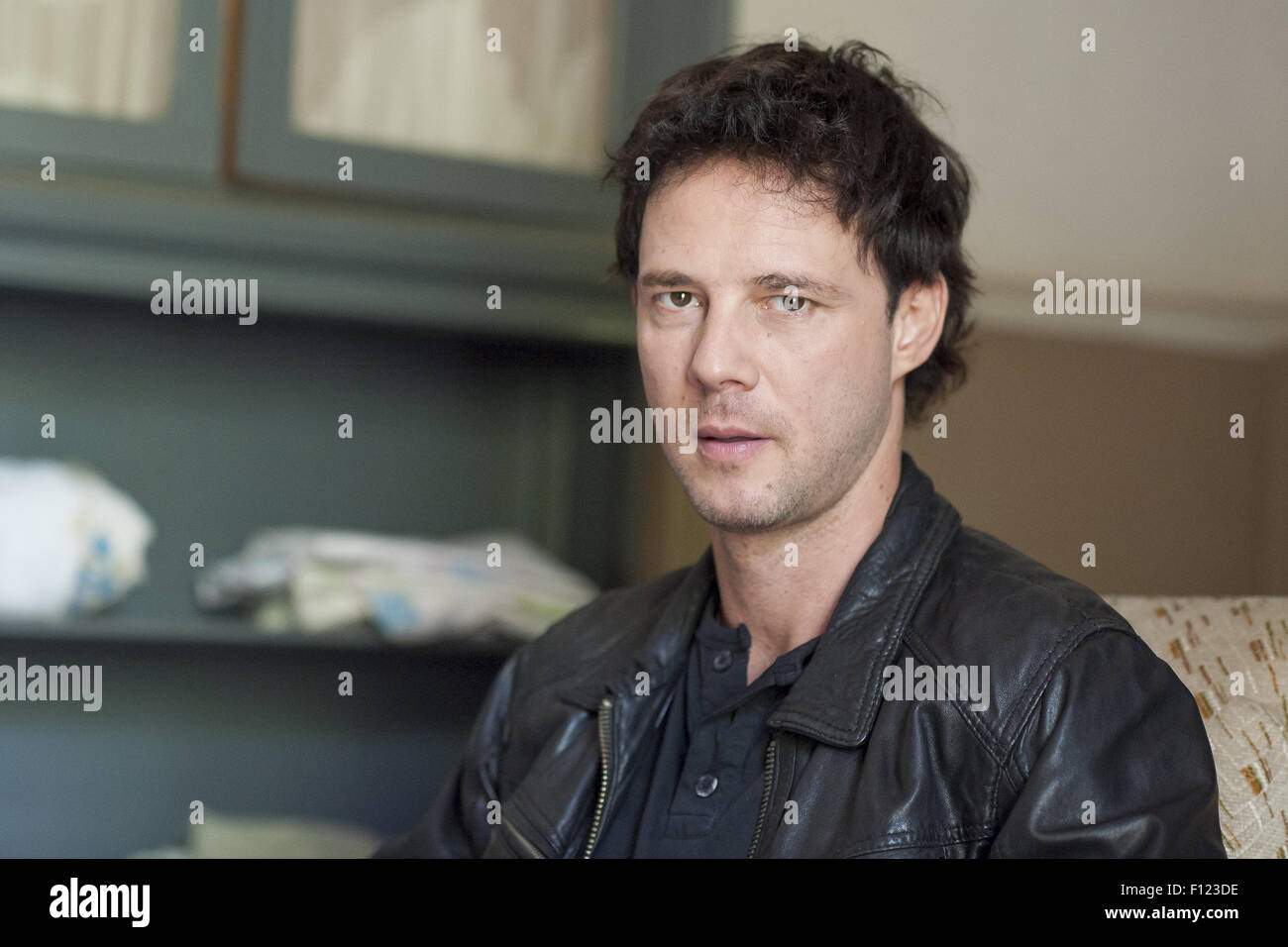 Eloy Azorin takes part in a photoshoot during the filming of the TV ...