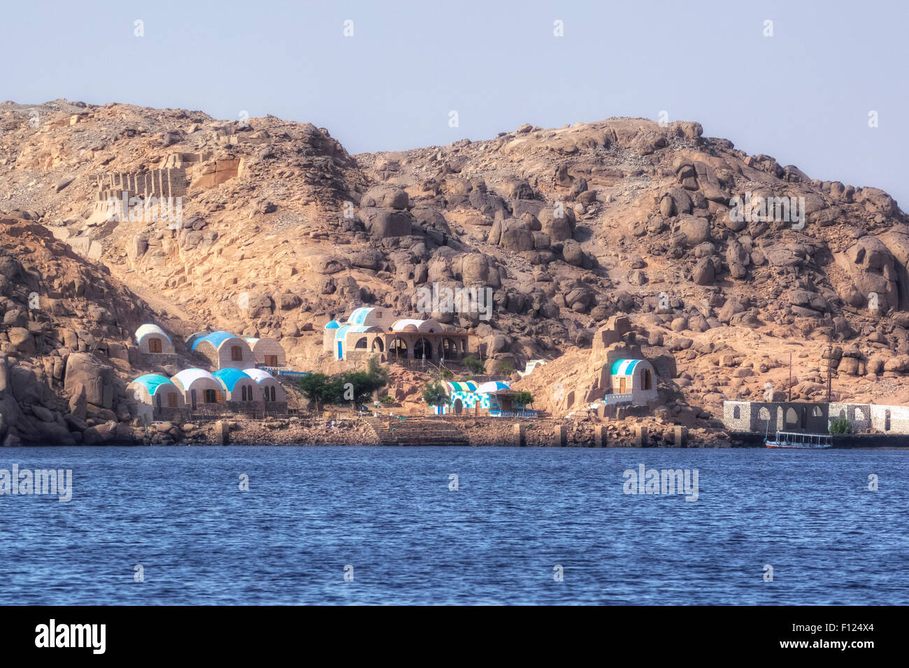 Nubian Village, Aswan, Nile, Egypt, Africa Stock Photo - Alamy