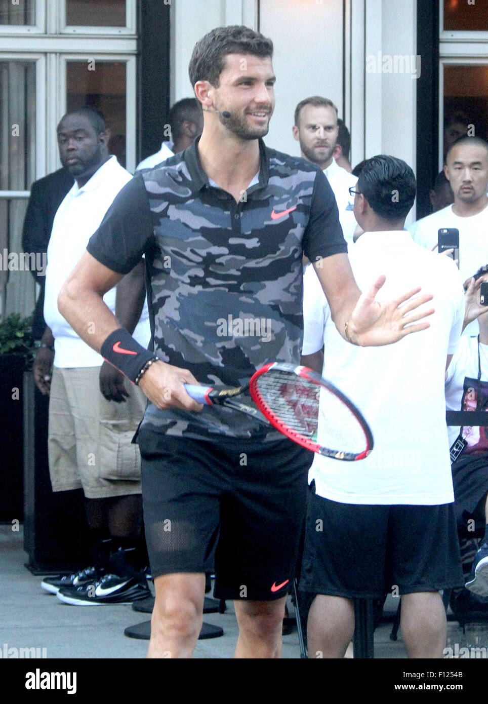 New York, New York, USA. 24th Aug, 2015. Tennis star GRIGOR DIMITROV ...
