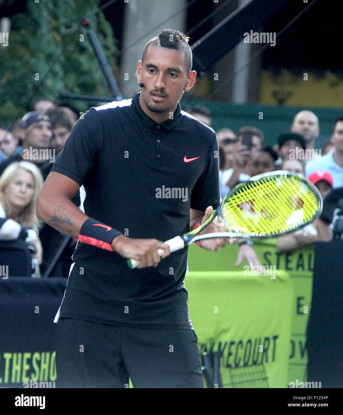 New York, New York, USA. 24th Aug, 2015. Tennis star NICK KYRGIOUS ...