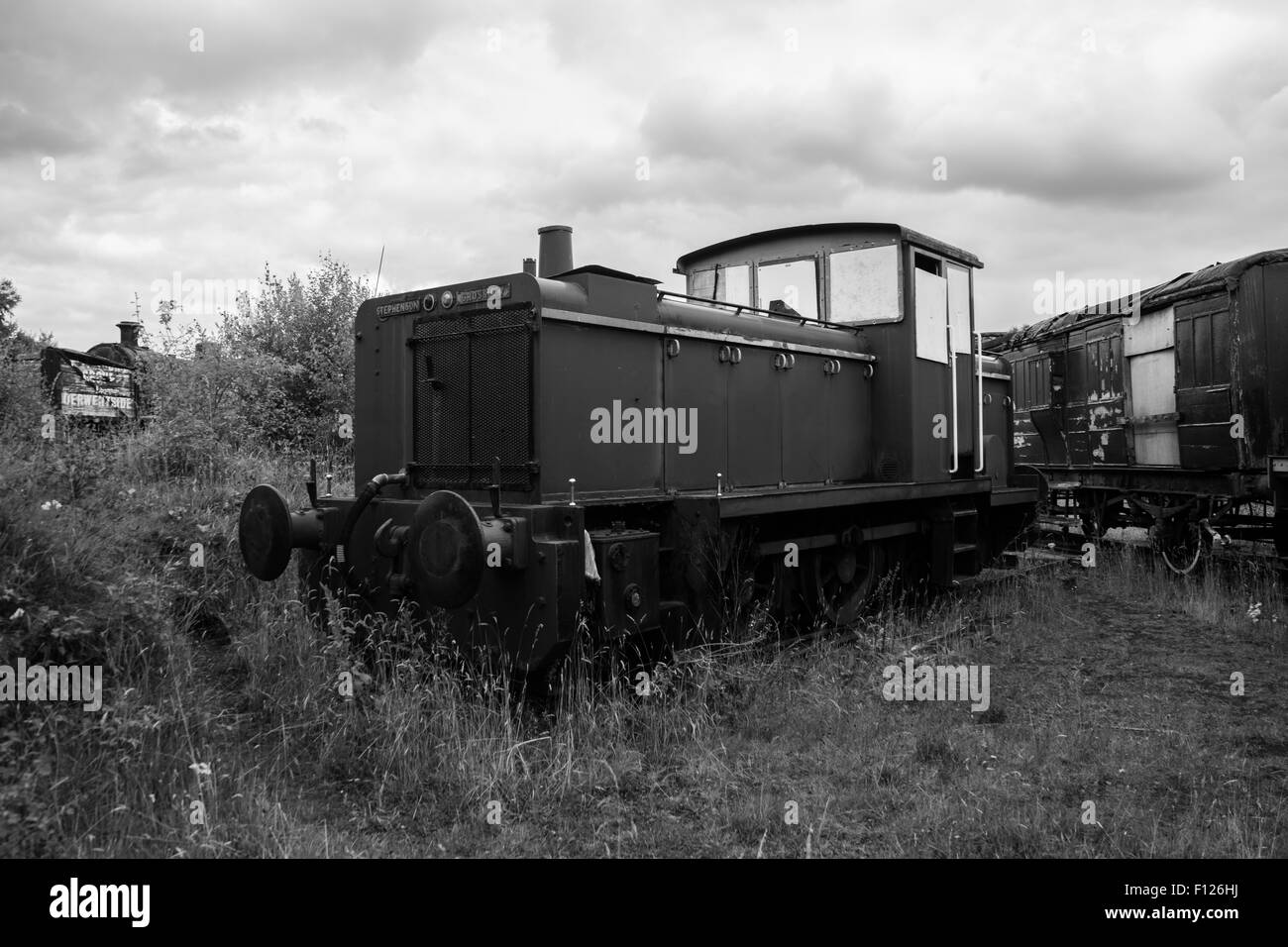 Locomotive scrap yard Black and White Stock Photos & Images - Alamy