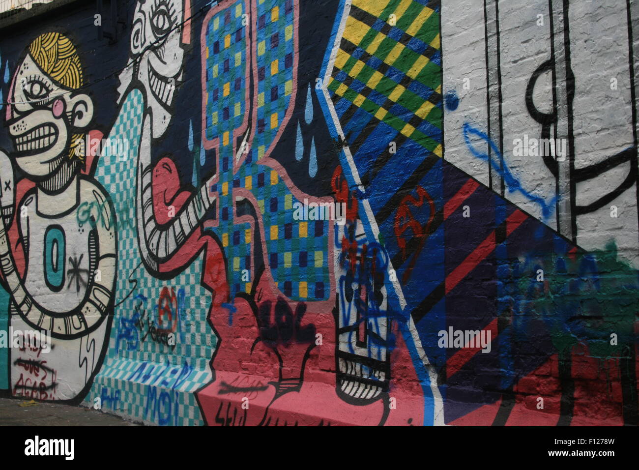 Graffiti Street, Gent Stock Photo - Alamy