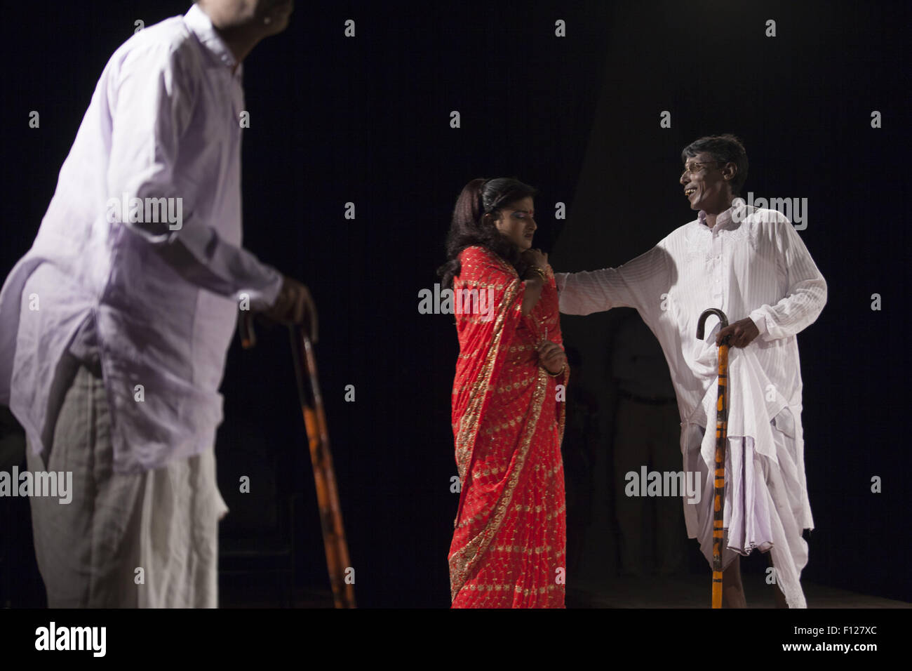 Aug. 25, 2015 - Dhaka, Bangladesh - Bangladeshi actors perform during a ...