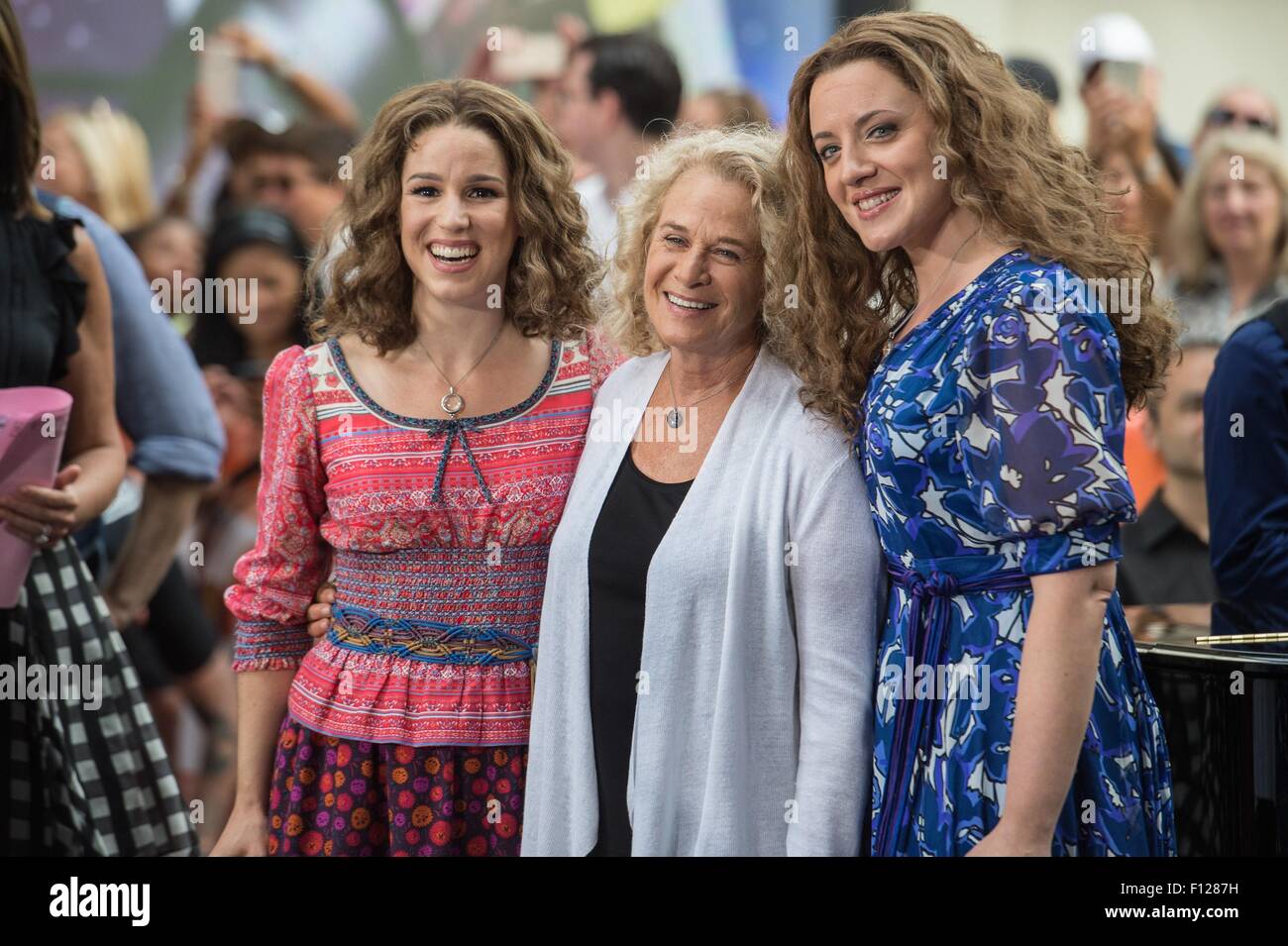 New York, NY, USA. 25th Aug, 2015. Chilina Kennedy, Carol King, Abby ...