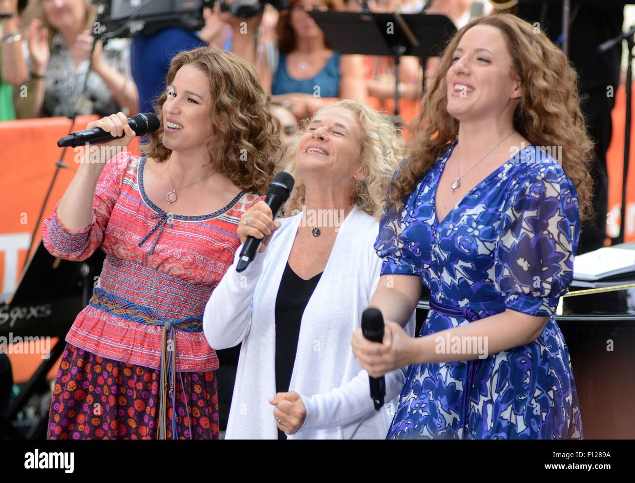 New York, NY, USA. 25th Aug, 2015. Chilina Kennedy, Carole King, Abby ...
