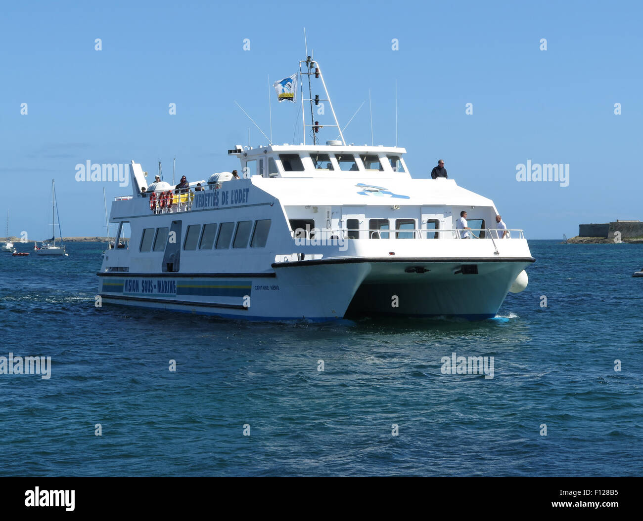 Íles de Glénan: Íle de Saint-Nicolas / ferry Stock Photo - Alamy