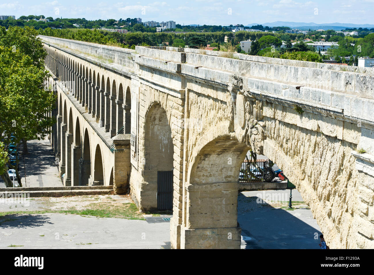 The Saint-Clement aqueduct, Montpellier, Herault, Languedoc-Roussillon ...