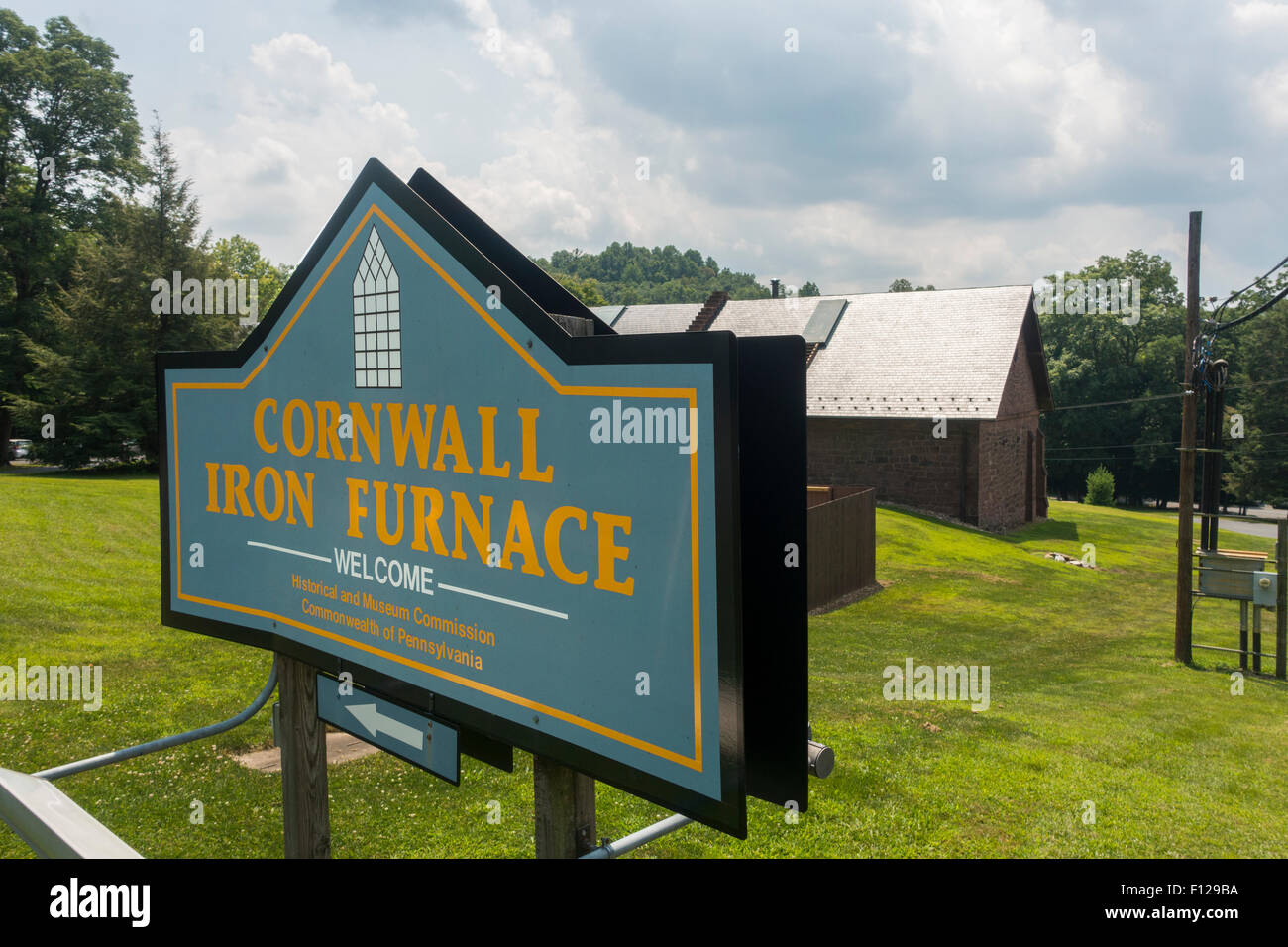 Cornwall iron furnace museum in Cornwall PA Stock Photo - Alamy