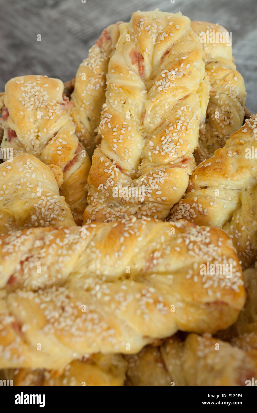 Homemade pastry with sesame Stock Photo - Alamy