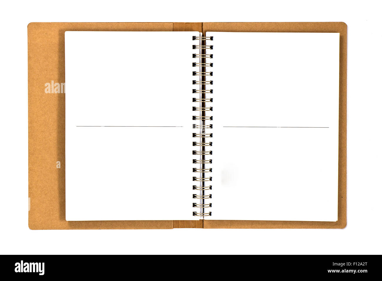 recycled paper notebook opened Stock Photo - Alamy