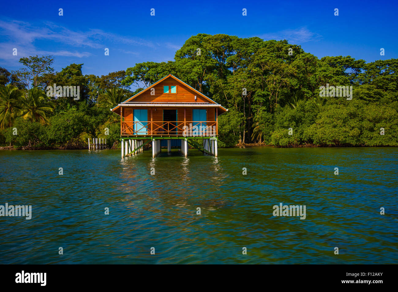 ISLA COLON, PANAMA - APRIL 25, 2015 : Colon Island is the northernmost ...