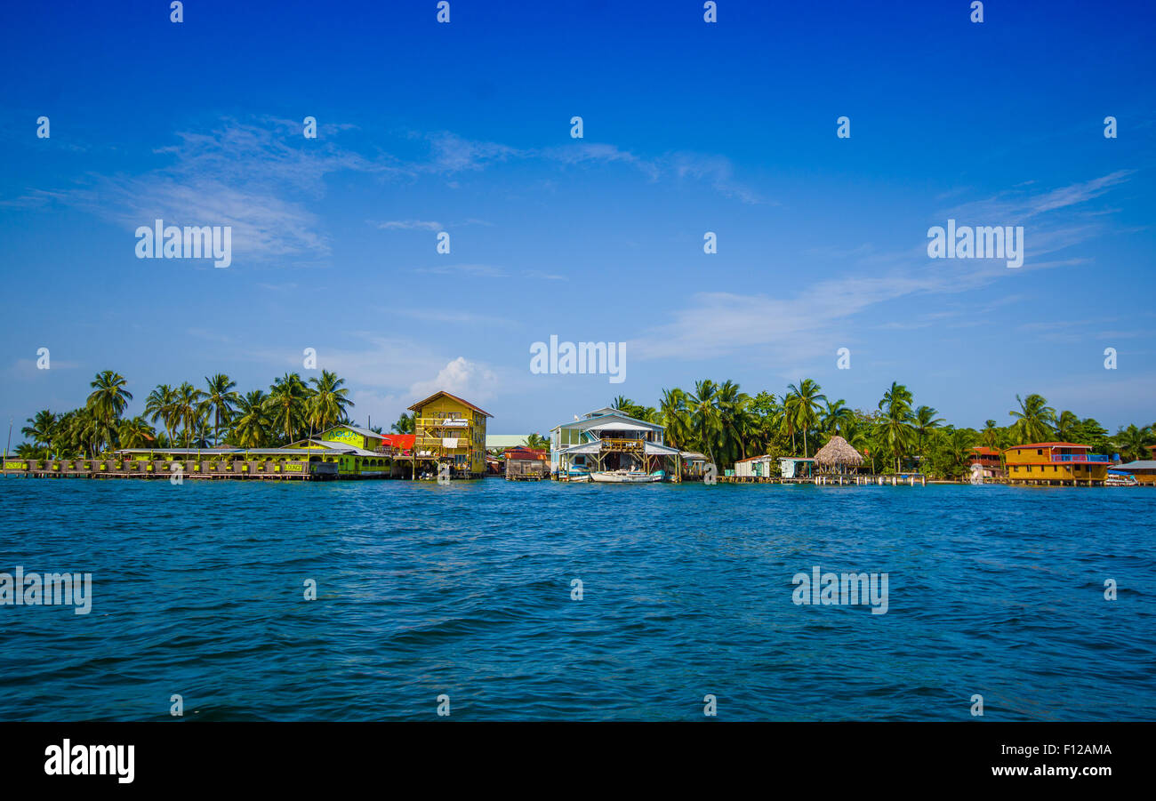 ISLA COLON, PANAMA - APRIL 25, 2015 : Colon Island is the northernmost ...