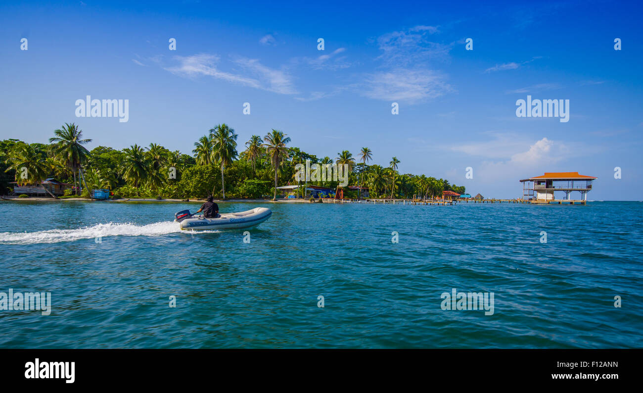 ISLA COLON, PANAMA - APRIL 25, 2015 : Colon Island is the northernmost ...