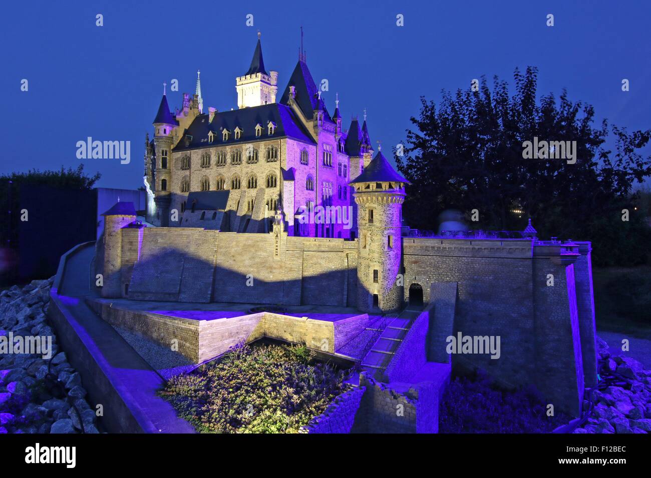 Wernigerode, Germany. 22nd Aug, 2015. A scale model of Wernigeroeder ...