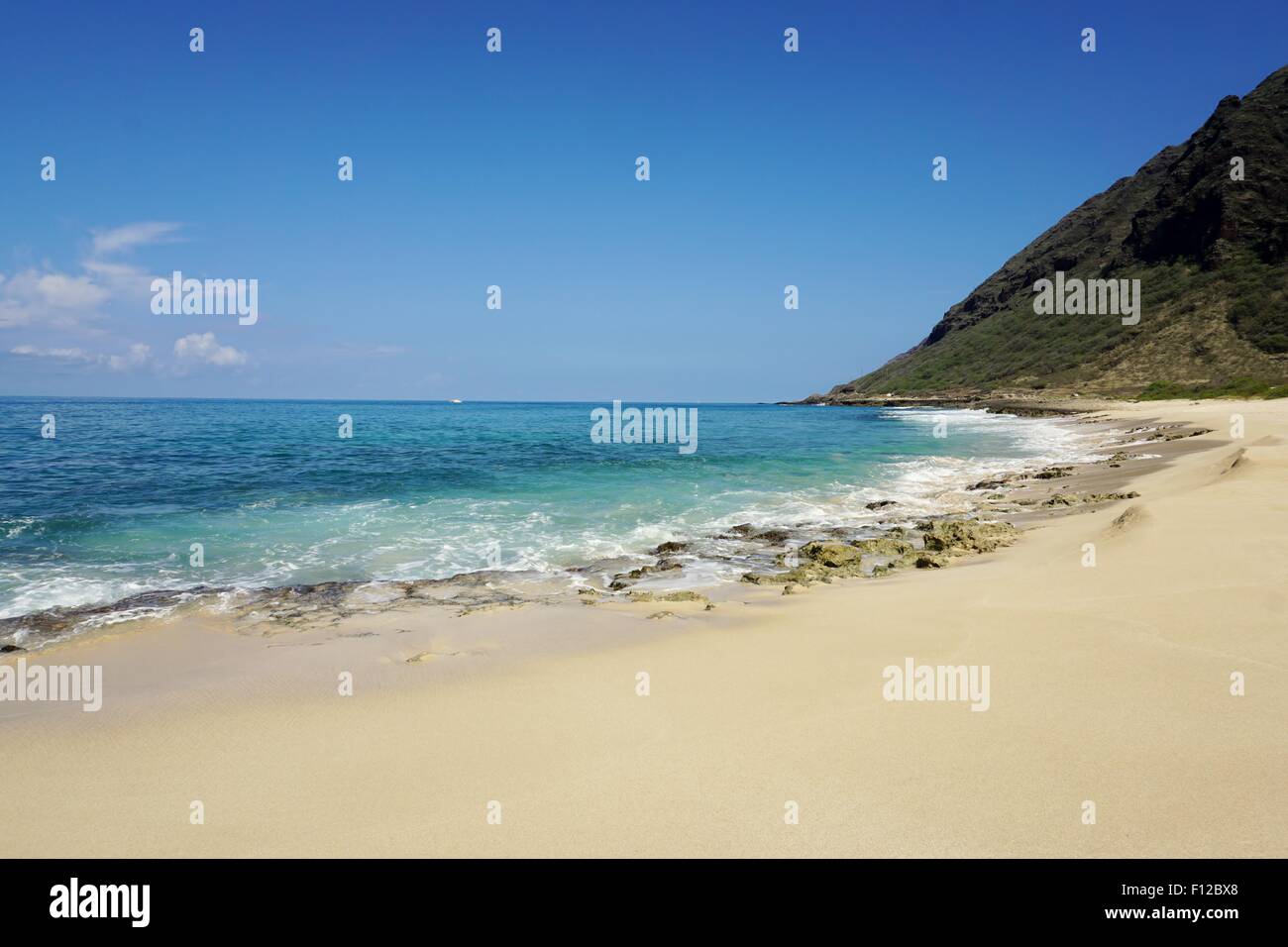 Sandy Beaches Oahu Hawaii Stock Photo - Alamy