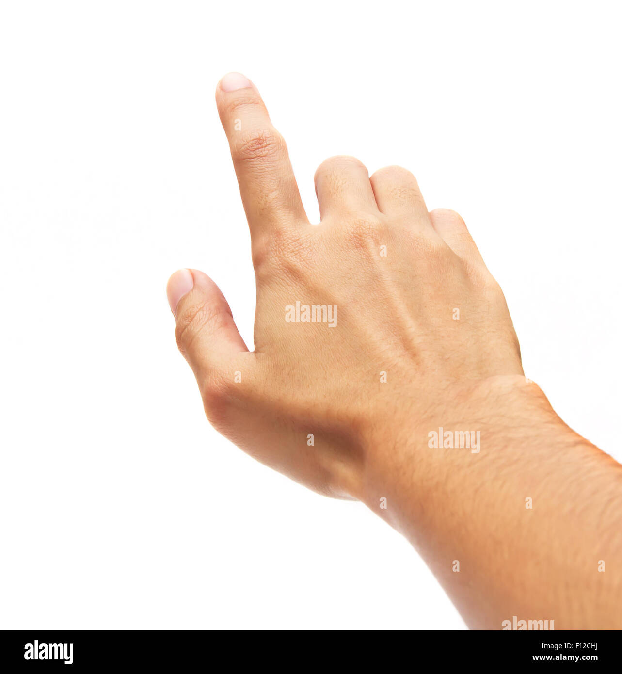 hand touching screen Stock Photo - Alamy