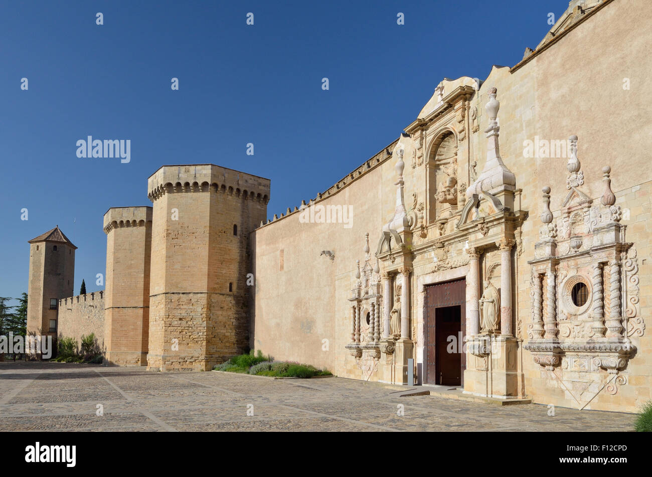 Inside of Poblet Monastery Stock Photo - Alamy