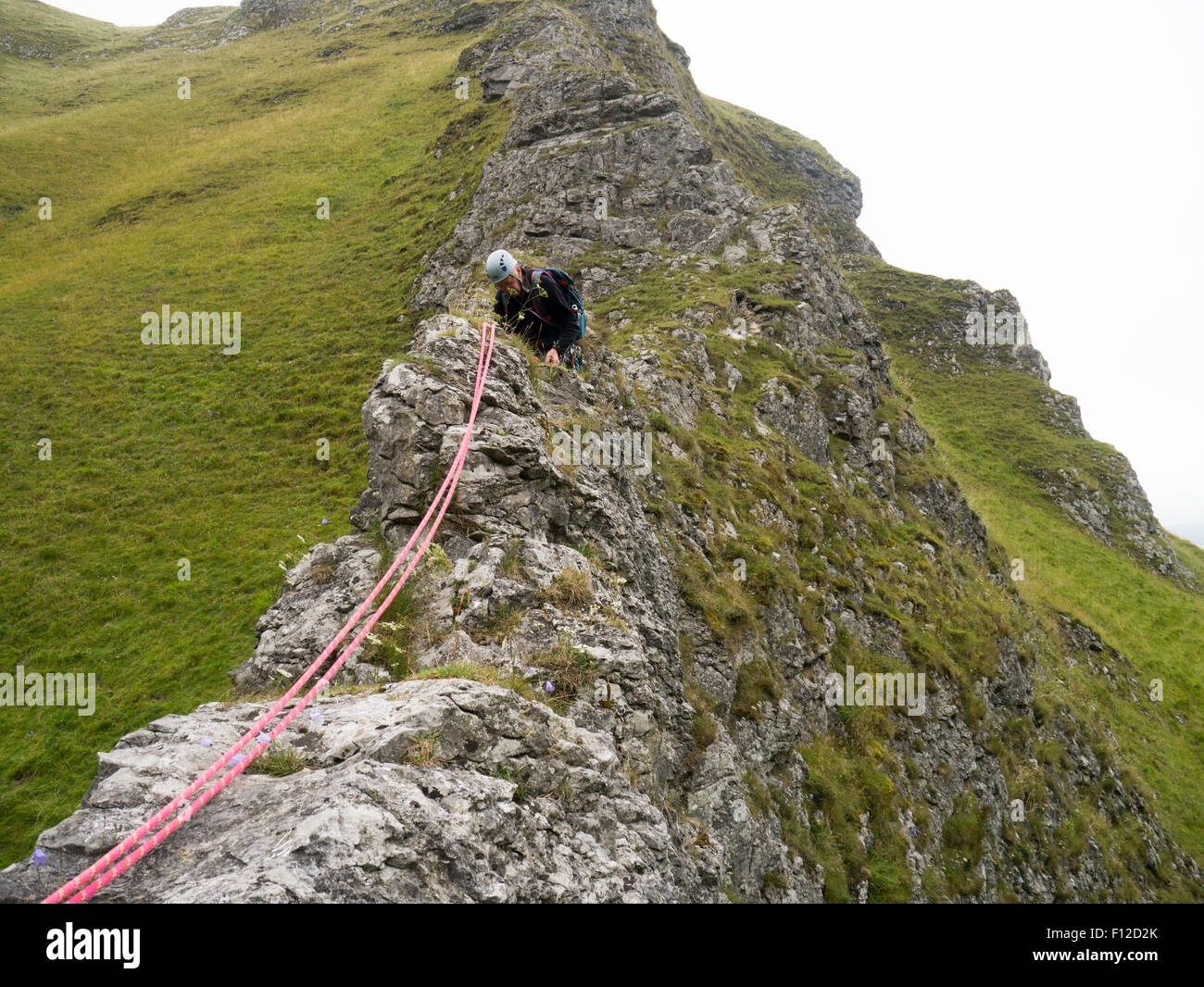 Elbow Ridge is a rock climb in Winnats Pass,close to Castleton in the ...