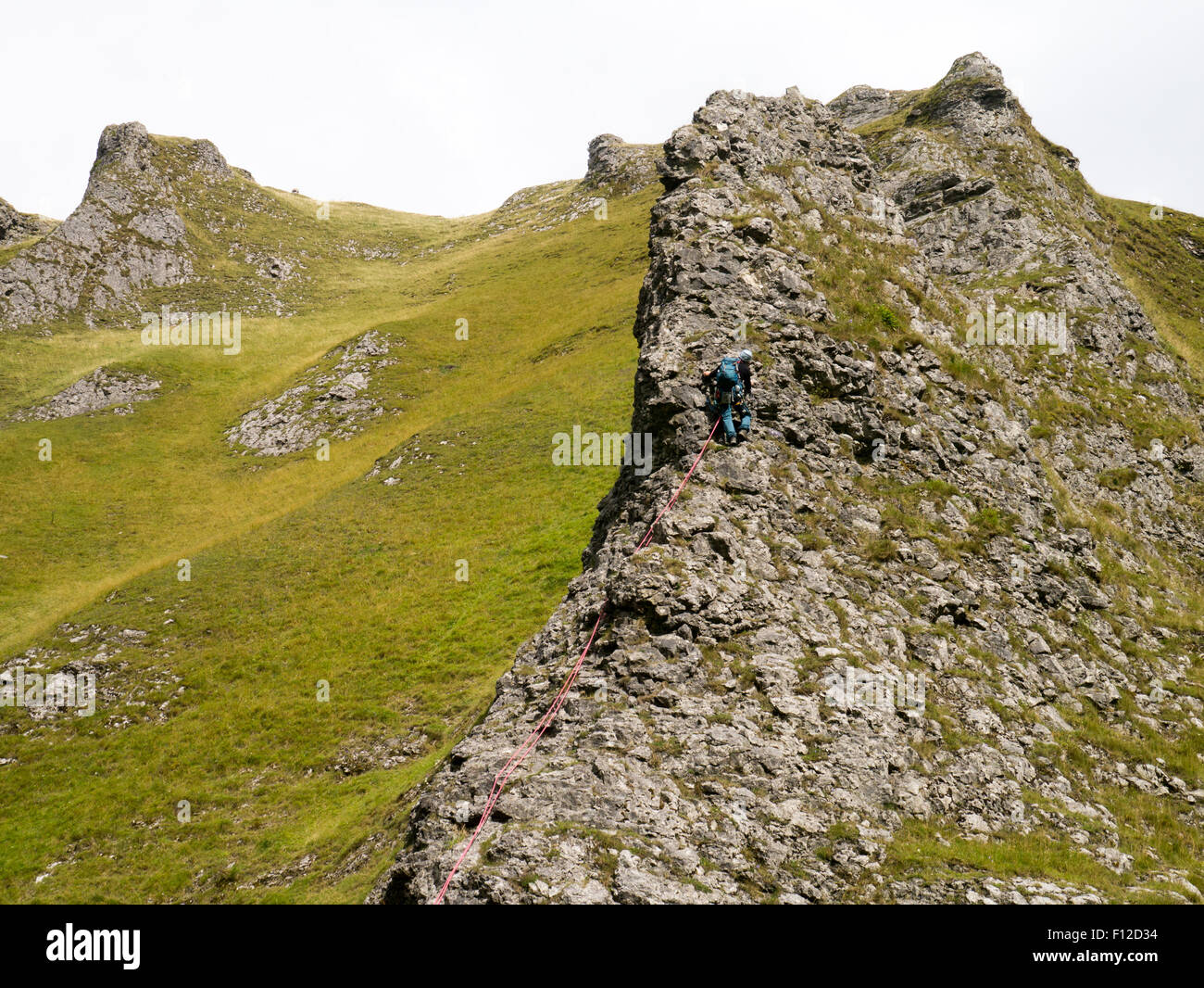 Elbow Ridge is a rock climb in Winnats Pass,close to Castleton in the ...