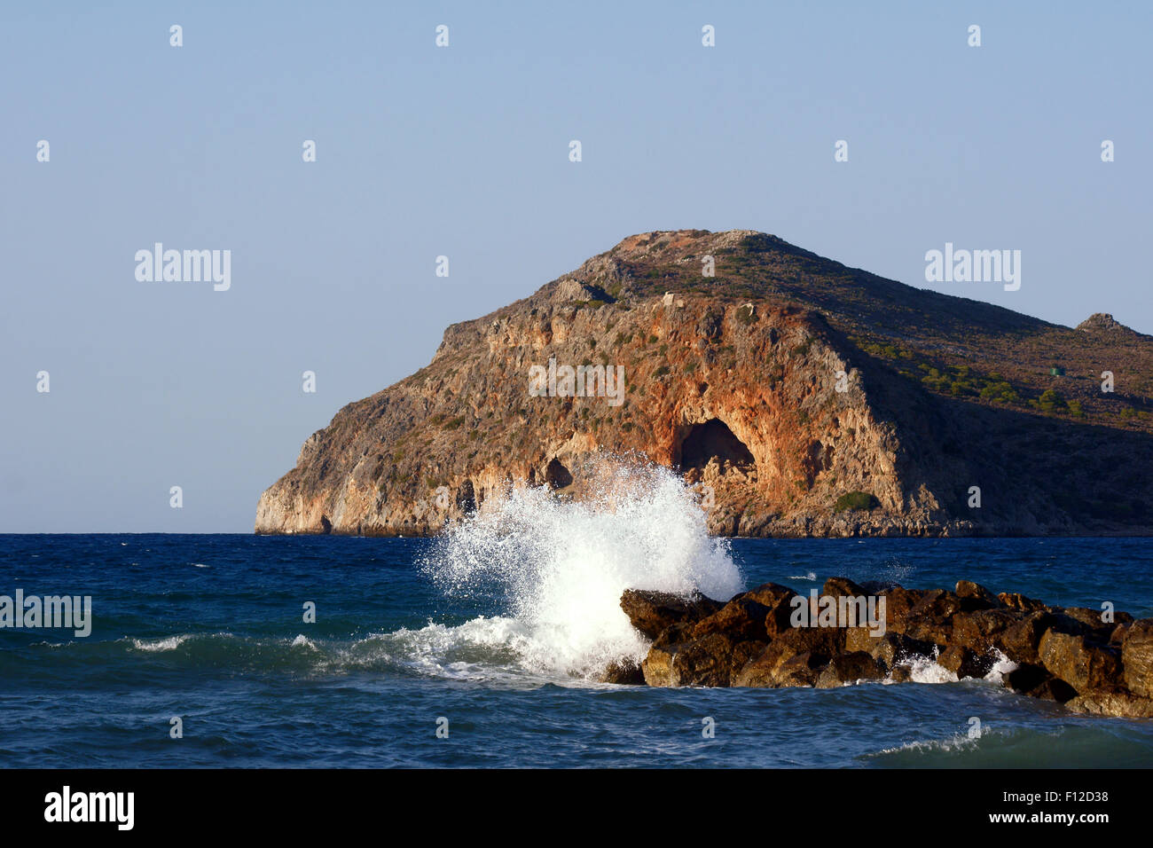 Theodore island off the coast of Crete, Greece Stock Photo - Alamy