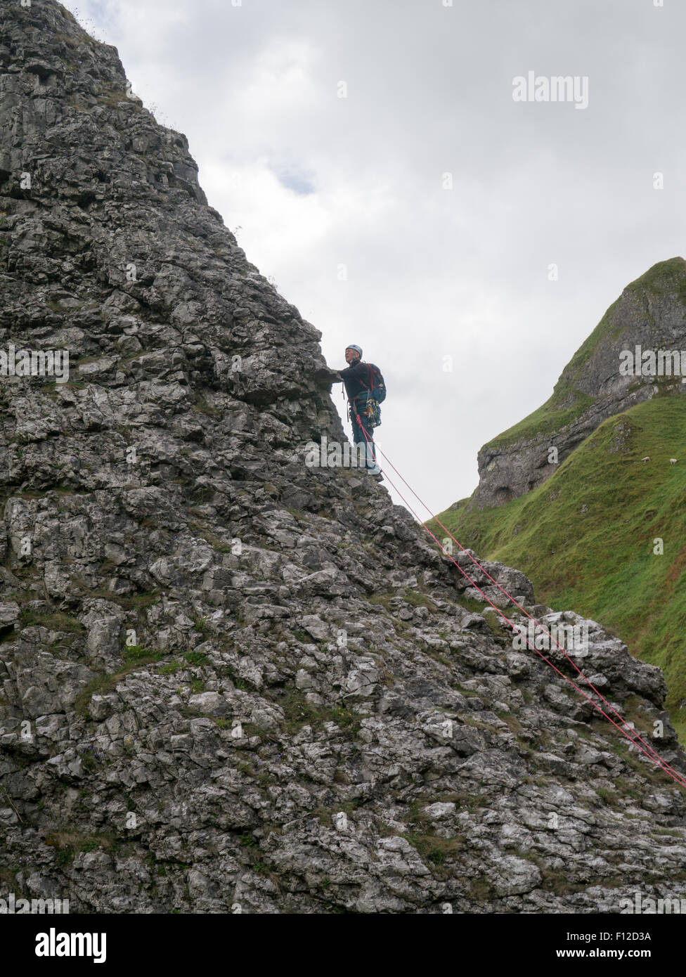 Elbow Ridge is a rock climb in Winnats Pass,close to Castleton in the ...