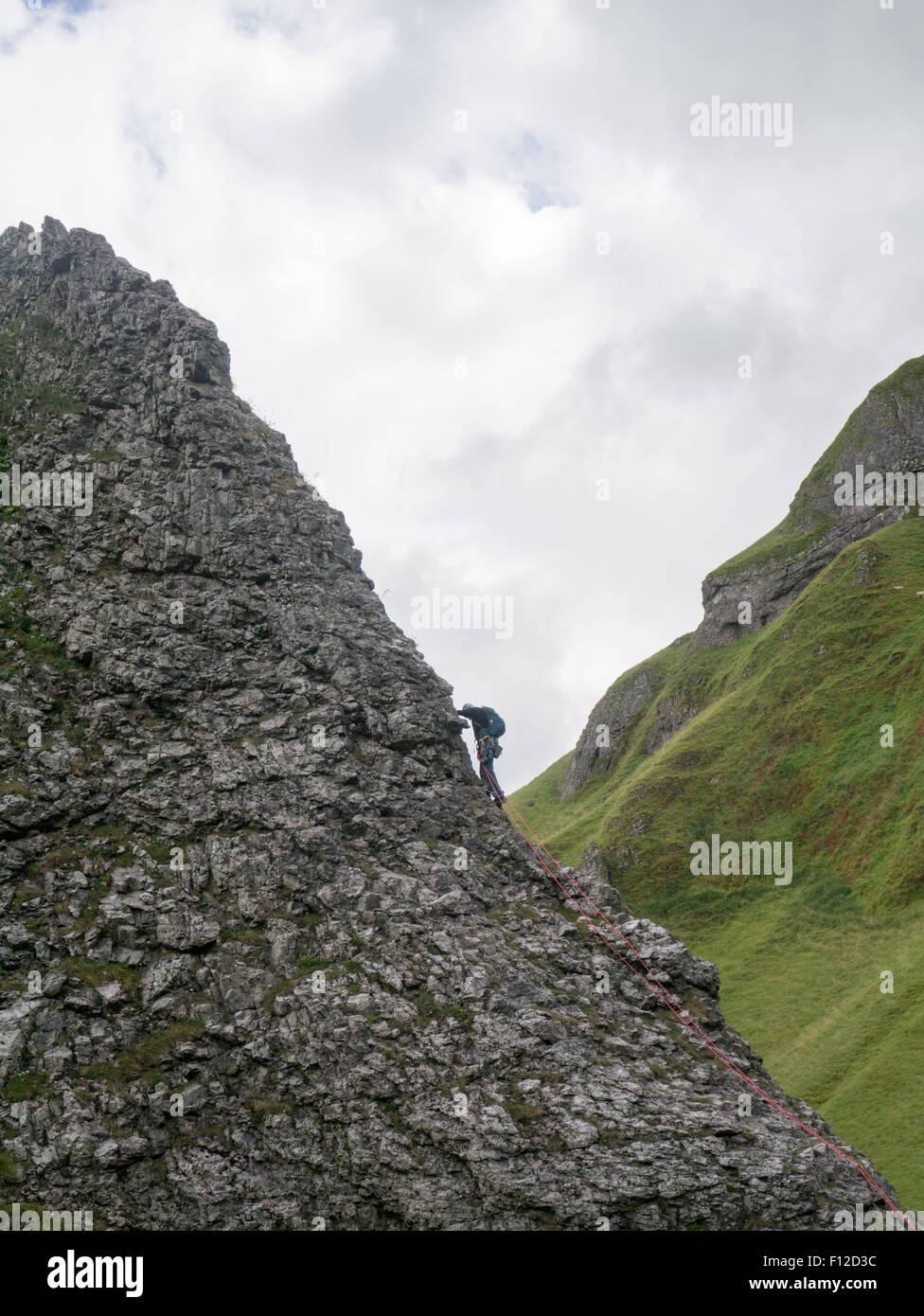 Elbow Ridge is a rock climb in Winnats Pass,close to Castleton in the ...