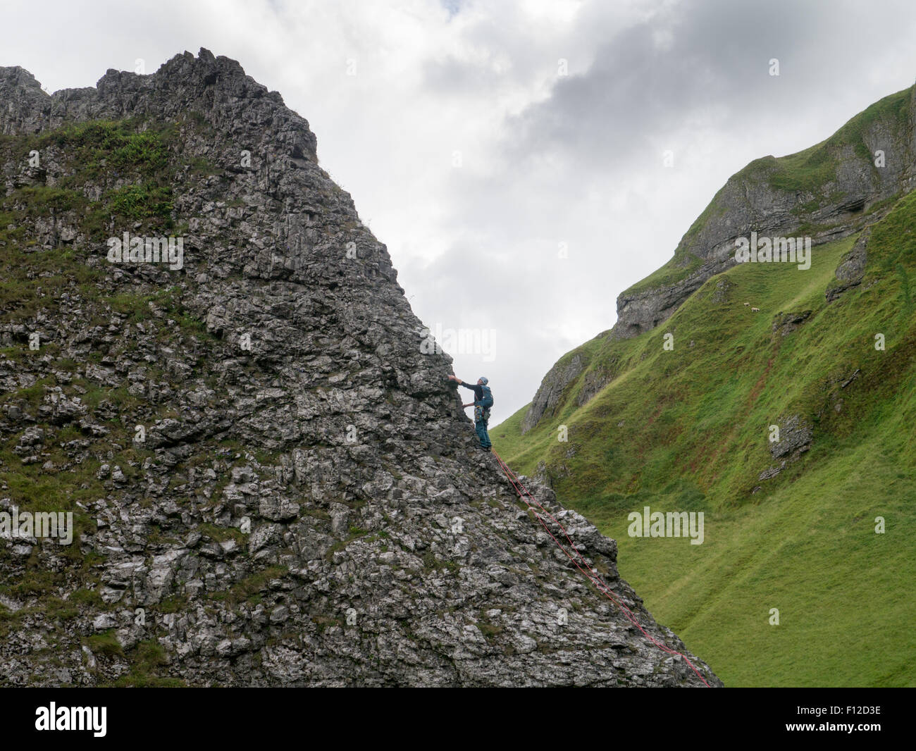 Elbow Ridge is a rock climb in Winnats Pass,close to Castleton in the ...