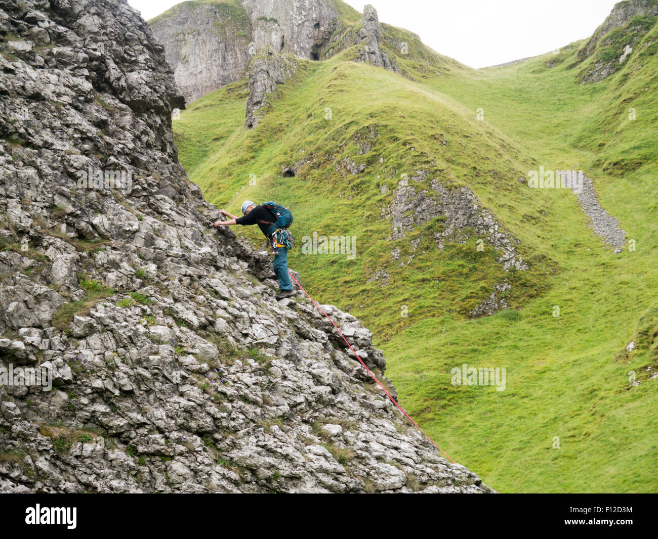 Elbow Ridge is a rock climb in Winnats Pass,close to Castleton in the ...
