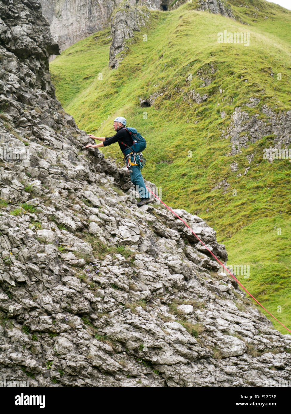 Elbow Ridge is a rock climb in Winnats Pass,close to Castleton in the ...