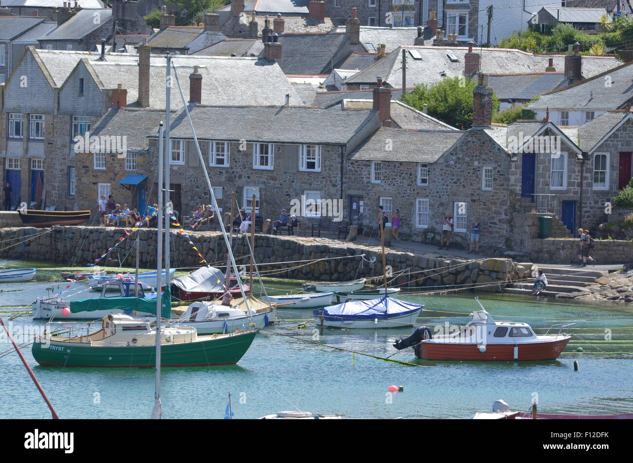 Mousehole Cornwall Fishing Village Stock Photo - Alamy